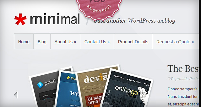 50+ Best High Quality Minimal WordPress Themes